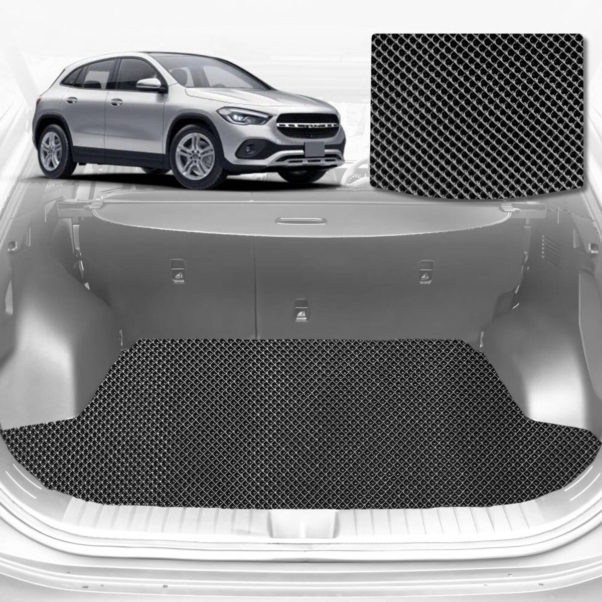 6D Diamond Car Boot Mat for Mercedes-Benz GLA SUV (H247)2020-Current ...