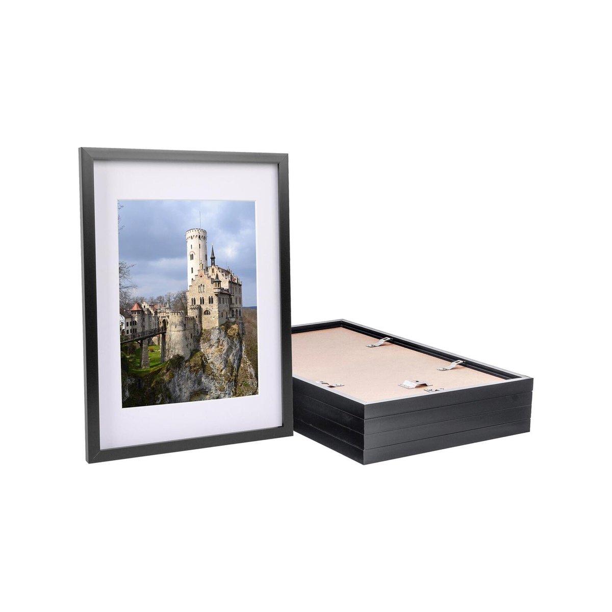 Nicola Spring Photo Frames with White A4 Mount - A3 (12" x 17") - Pack ...