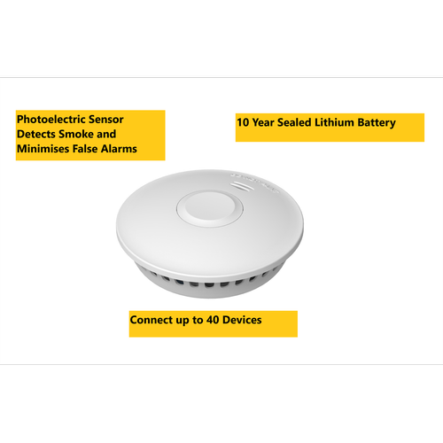 FirePro Photoelectric Interconnect Smoke Alarm - Bunnings Australia