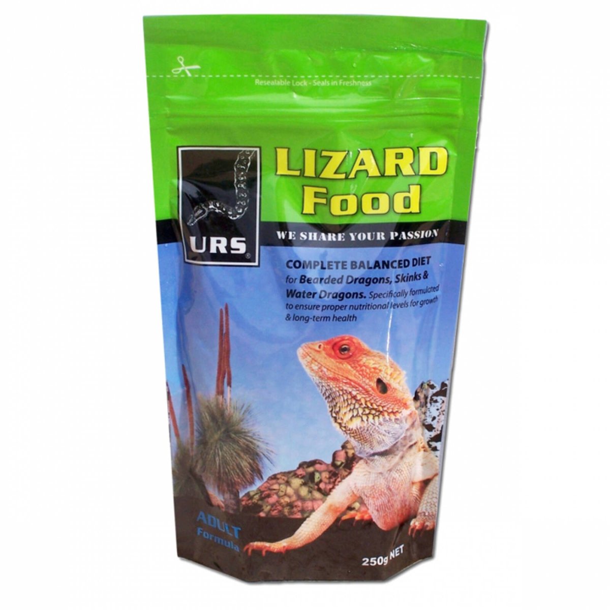 URS Lizard Food Adult Formula Reptile Complete Balanced Diet 200g ...