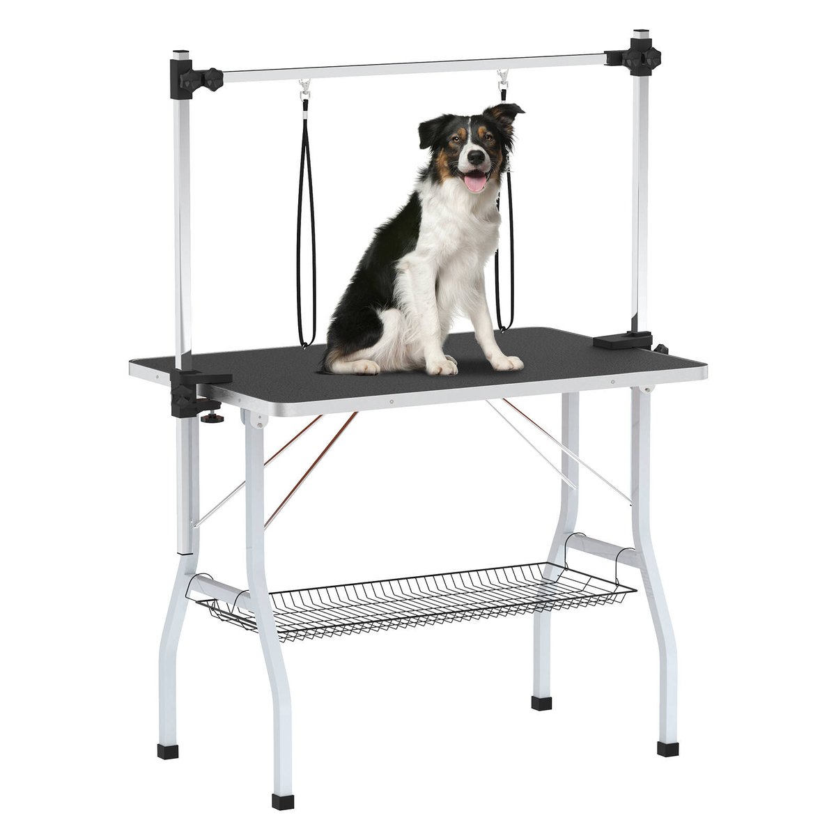 Advwin Pet Grooming Table Dog Cat Salon Table Foldable 2 Loops ...