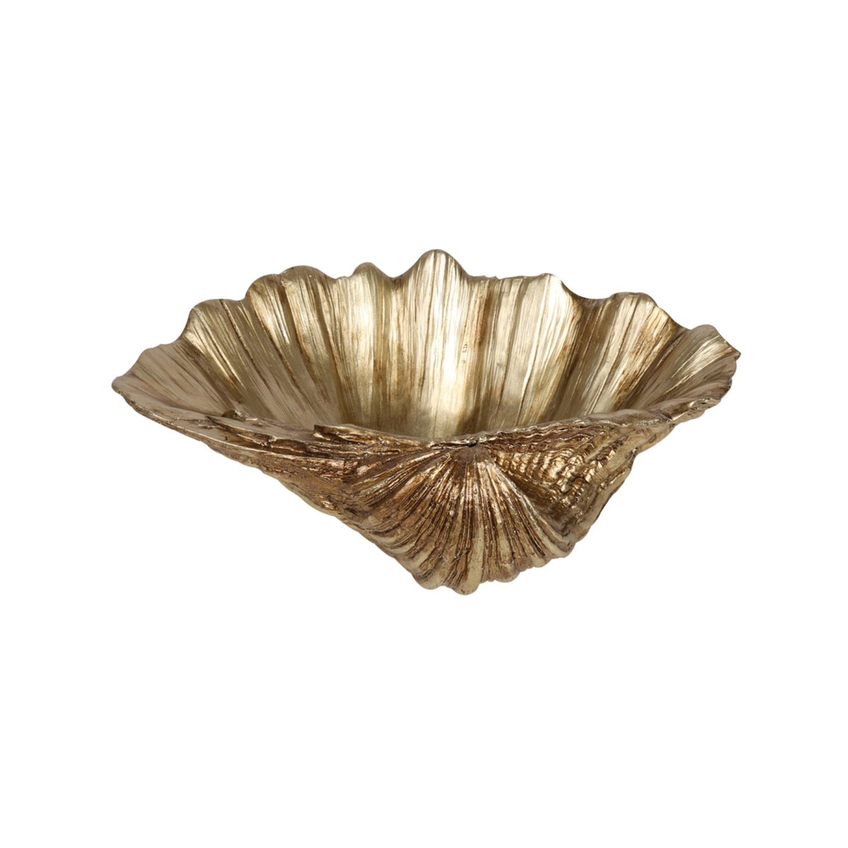 Maine & Crawford Onyx 25cm Resin Clam Shell - Gold - Bunnings Australia