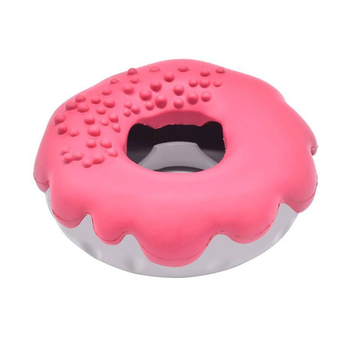 Petopia Ultra Tough 12cm Rubber Mochi Donut Dog Toy - Assorted - Bunnings Australia