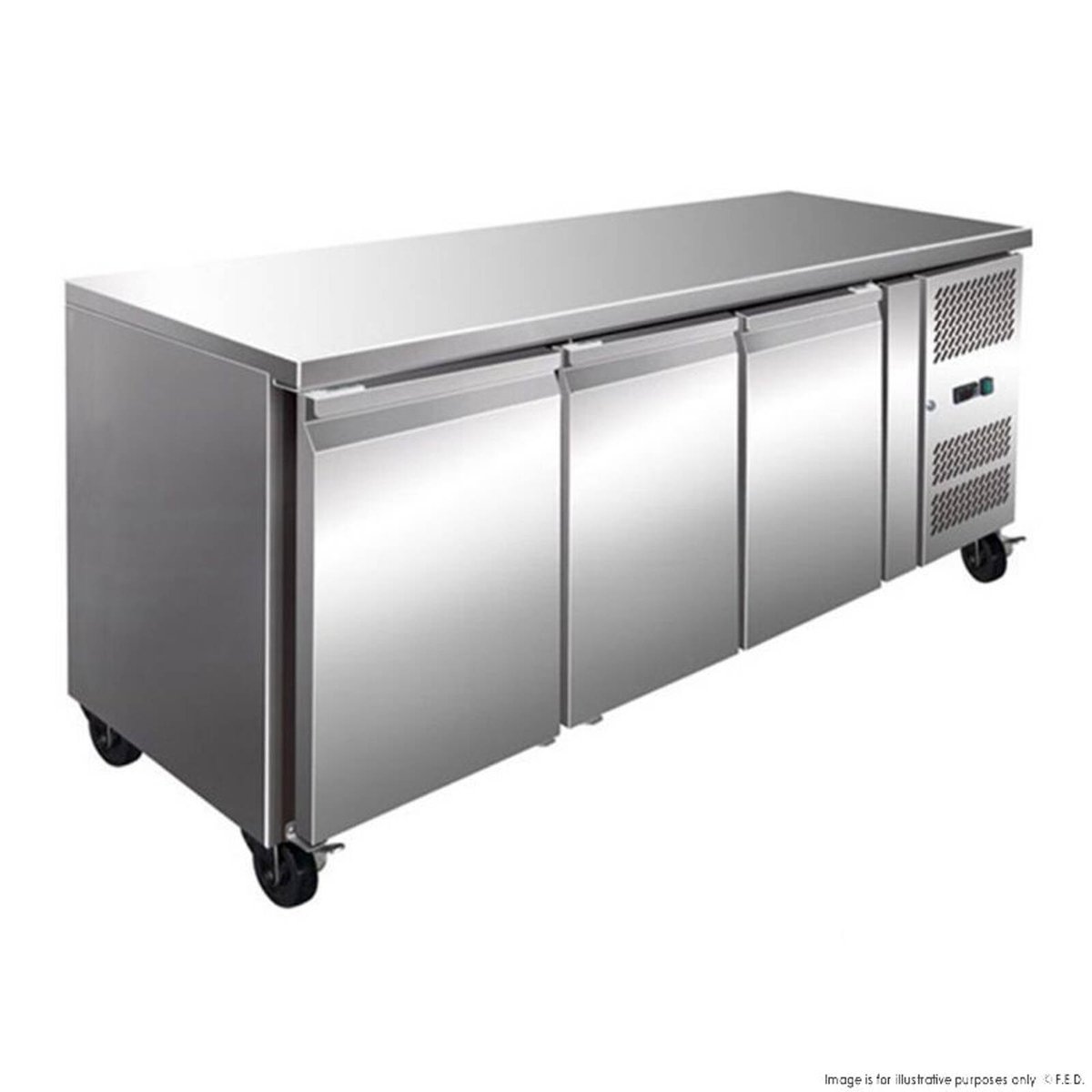 Thermaster Tropicalised 3 Door Gastronorm Bench Freezer - Under Bench ...