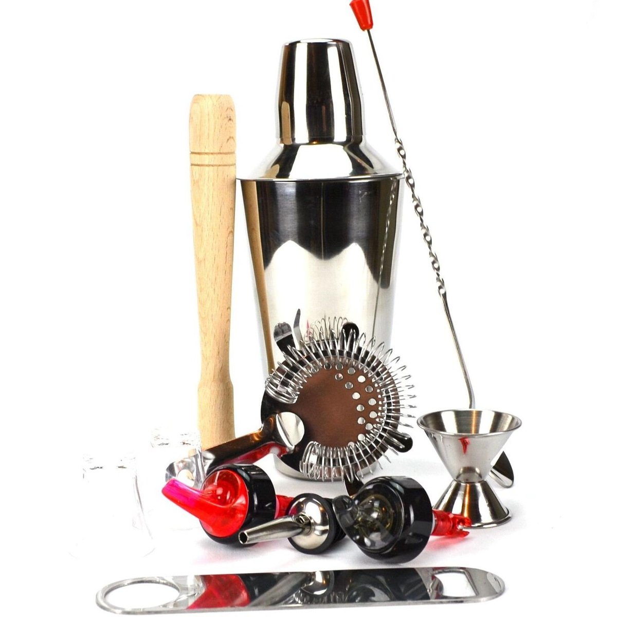 10 Piece Cocktail Shaker Set Sp - With Free Bar Blade - Bunnings Australia