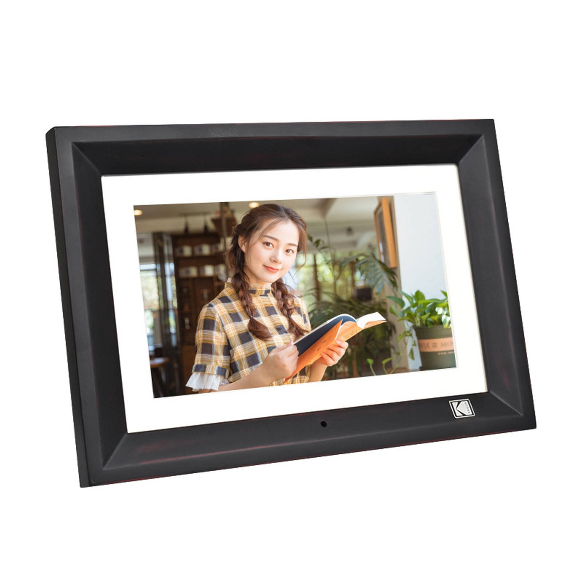 Kodak 10.1 Inch Wood Digital Picture Frame with Remote Control Wall ...