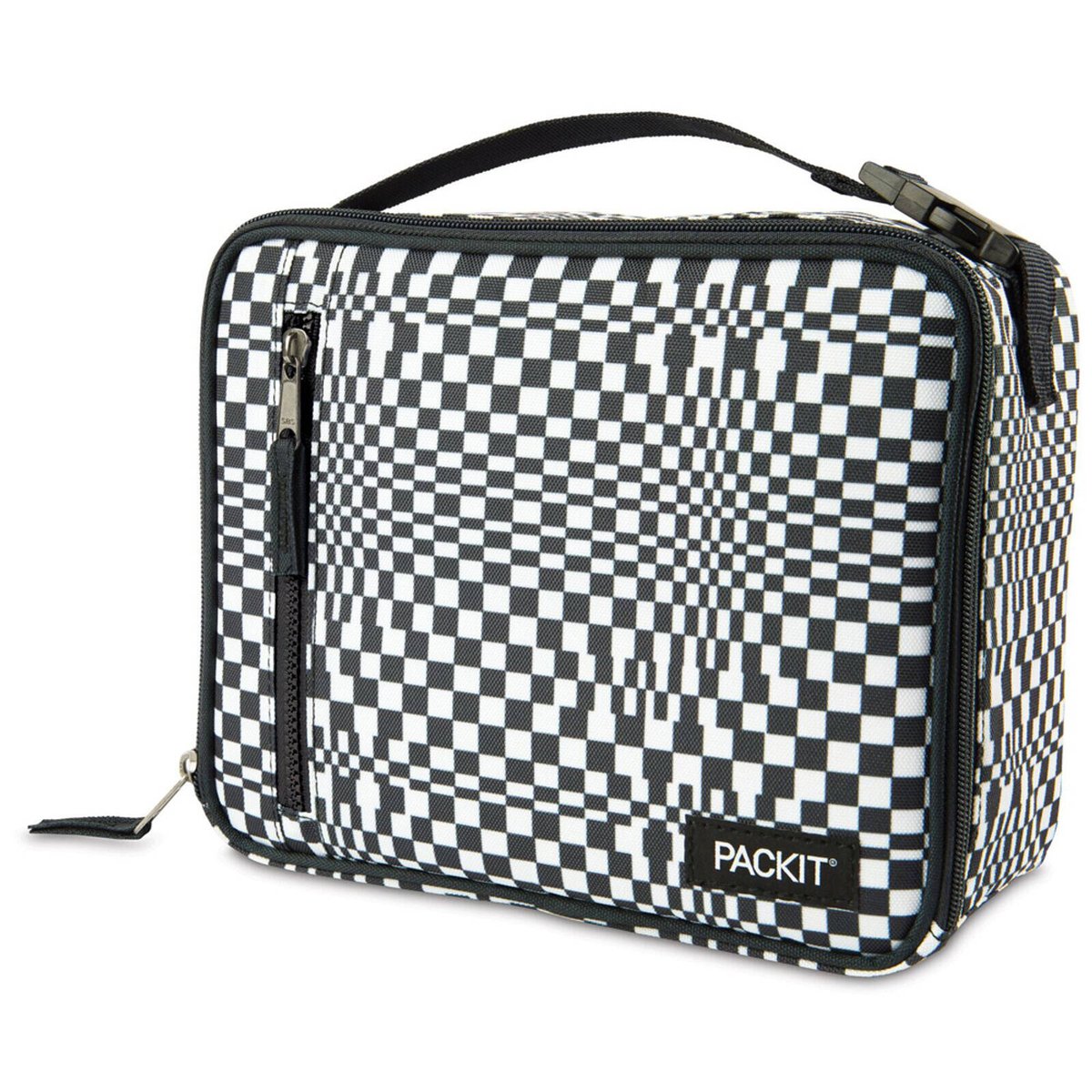 PackIt Freezable Polycanvas Lunch Box Bag Rectangle 25cm - Checked Out ...