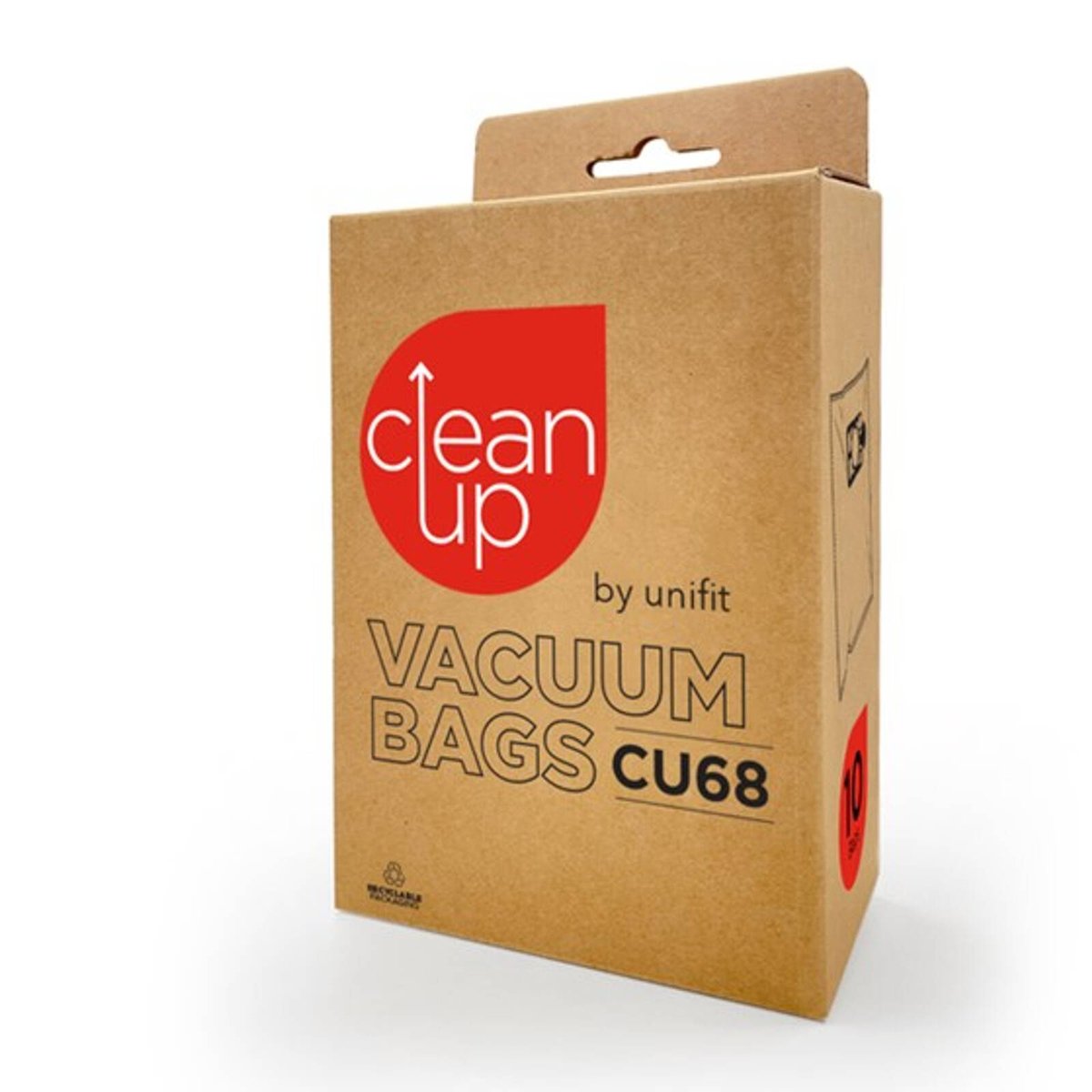 CleanUp by Unifit CU 68 Replacement Vacuum Bags (10 Pack) suits Numatic ...