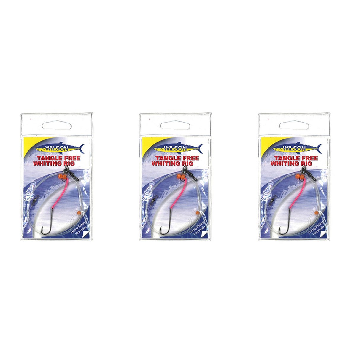 3x Wilson Tangle Free Whiting Rig with Chemical Sharpened Fishing Hook ...