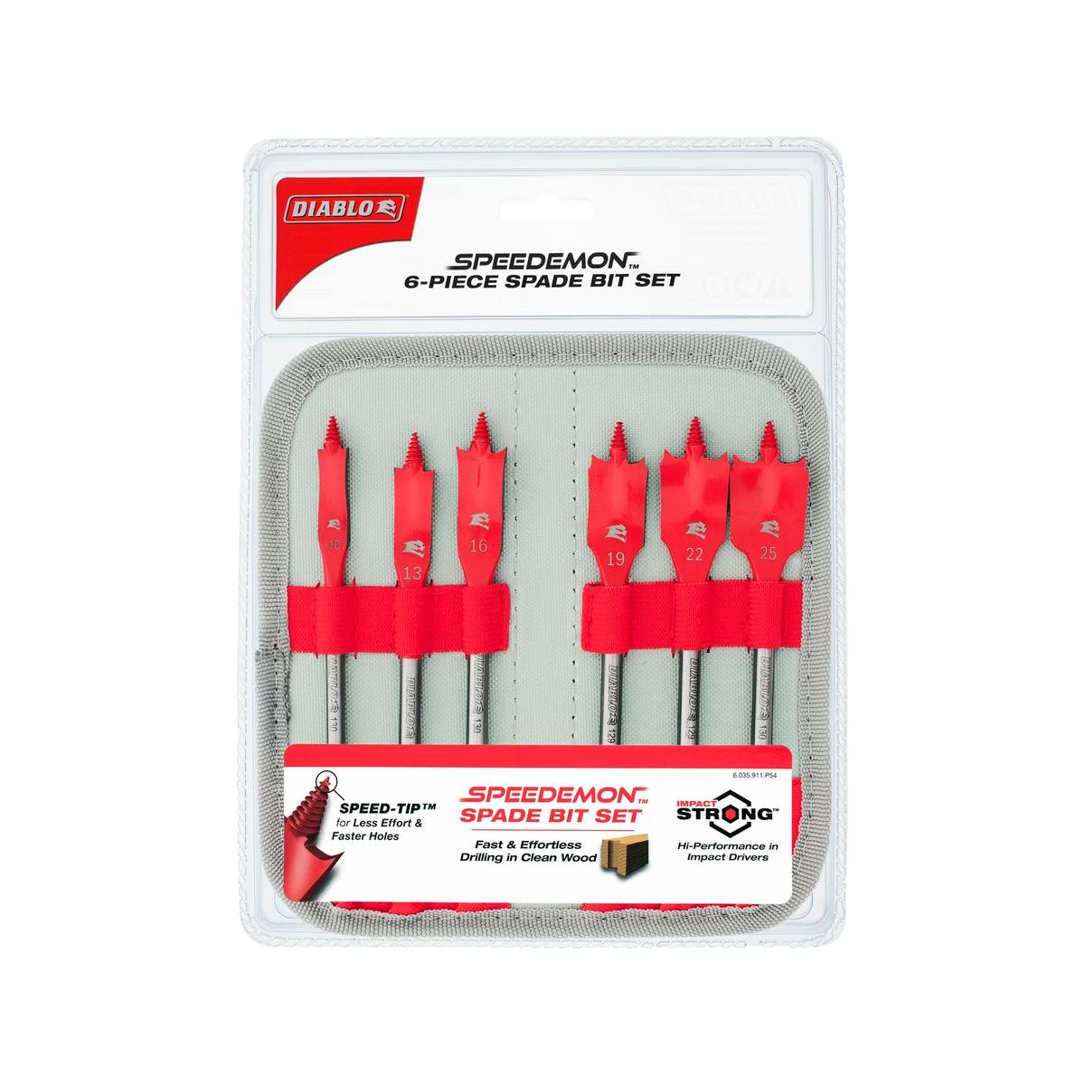 Diablo 6 Piece Speedemon Spade Bit Set - Bunnings Australia