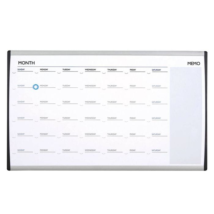 Quartet ARC Cubicle Magnetic Whiteboard Calendar w/ Pen 76x46cm ...
