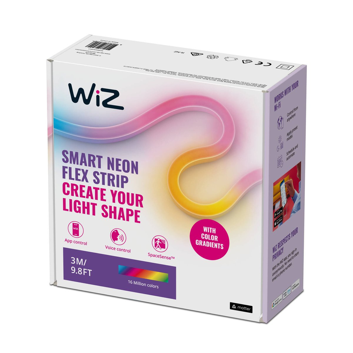 WiZ 3m Neon LED Flex Multicolour Light Strip Kit - Bunnings New Zealand