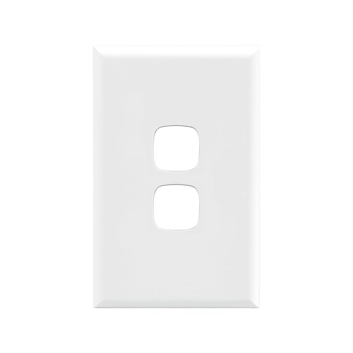 HPM EXCEL 2 Gang White Coverplate - Bunnings Australia