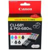 Canon PGI-680XL-BK and CLI-681C/M/Y/K Ink Cartridge Value Pack (6x pcs ...