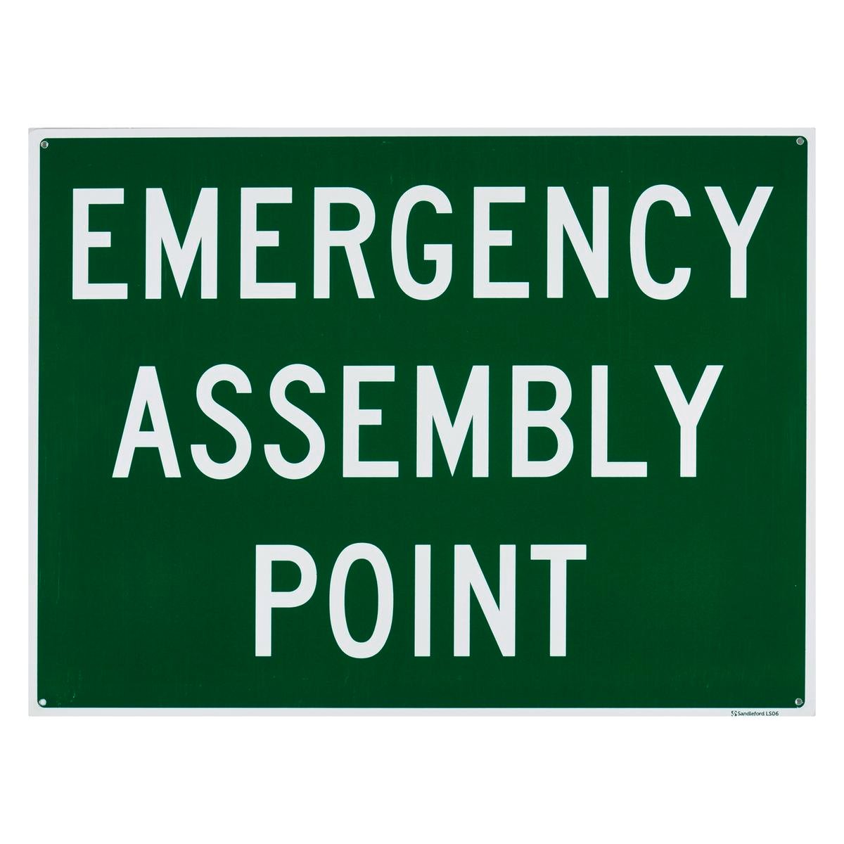Sandleford 450 x 600mm Emergency Assembly Point Plastic Sign - Bunnings ...