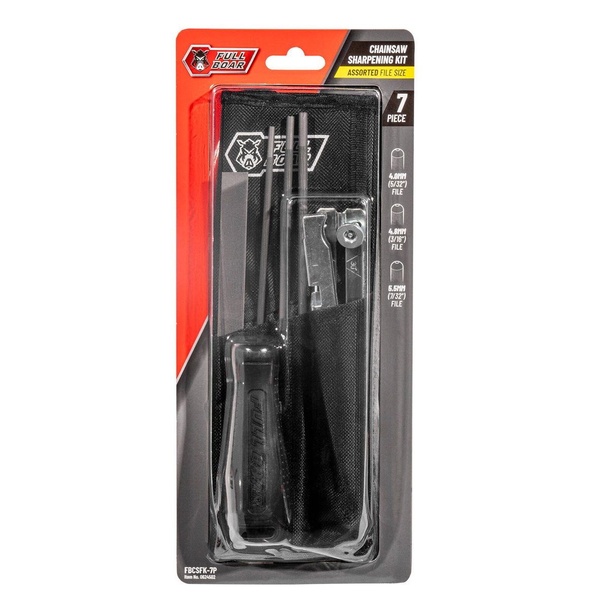 Full Boar Chainsaw Sharpening Kit - 7 Piece - Bunnings Australia