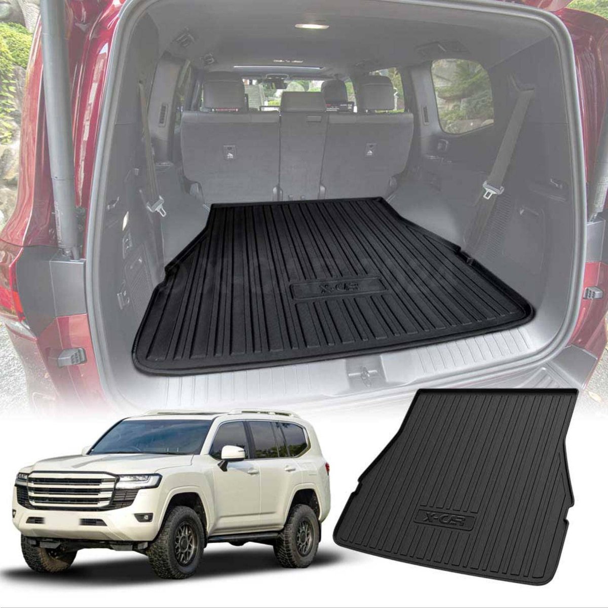 Boot Liner for Toyota Landcruiser 300 LC300 2021-2024 Heavy Duty Cargo ...