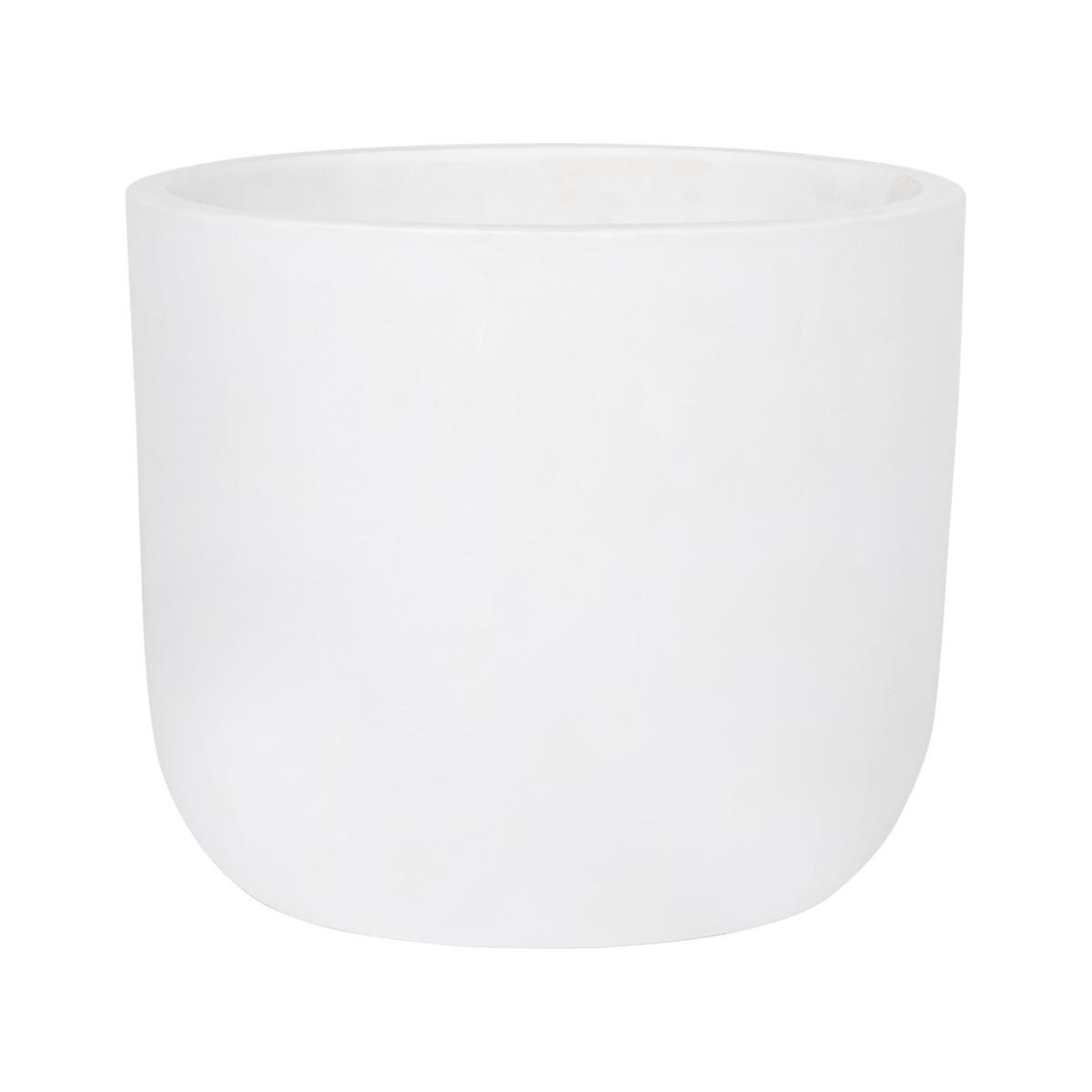 260 x 310mm White Extra Large Round Plain Ceramic Pot - Bunnings New ...