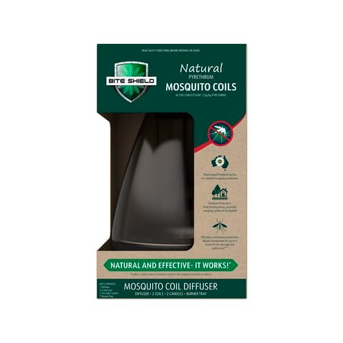 Bite Shield Table Top Mosquito Coil Diffuser W/2 Coils & Candle ...