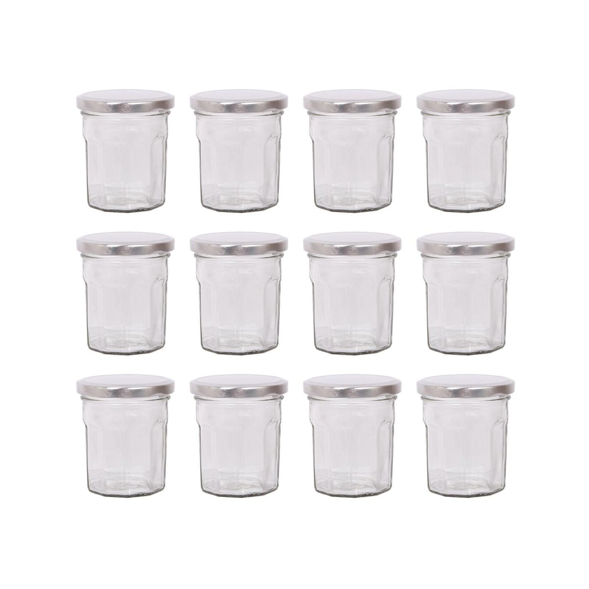 Argon Tableware Glass Jam Jars - 185ml - Pack of 12 - Bunnings Australia