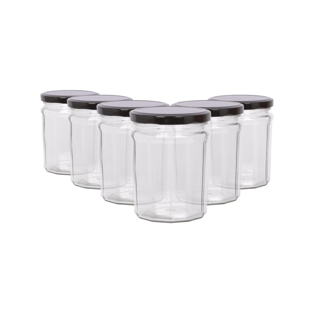 Argon Tableware Glass Jam Jars - 450ml - Pack of 6 - Bunnings Australia