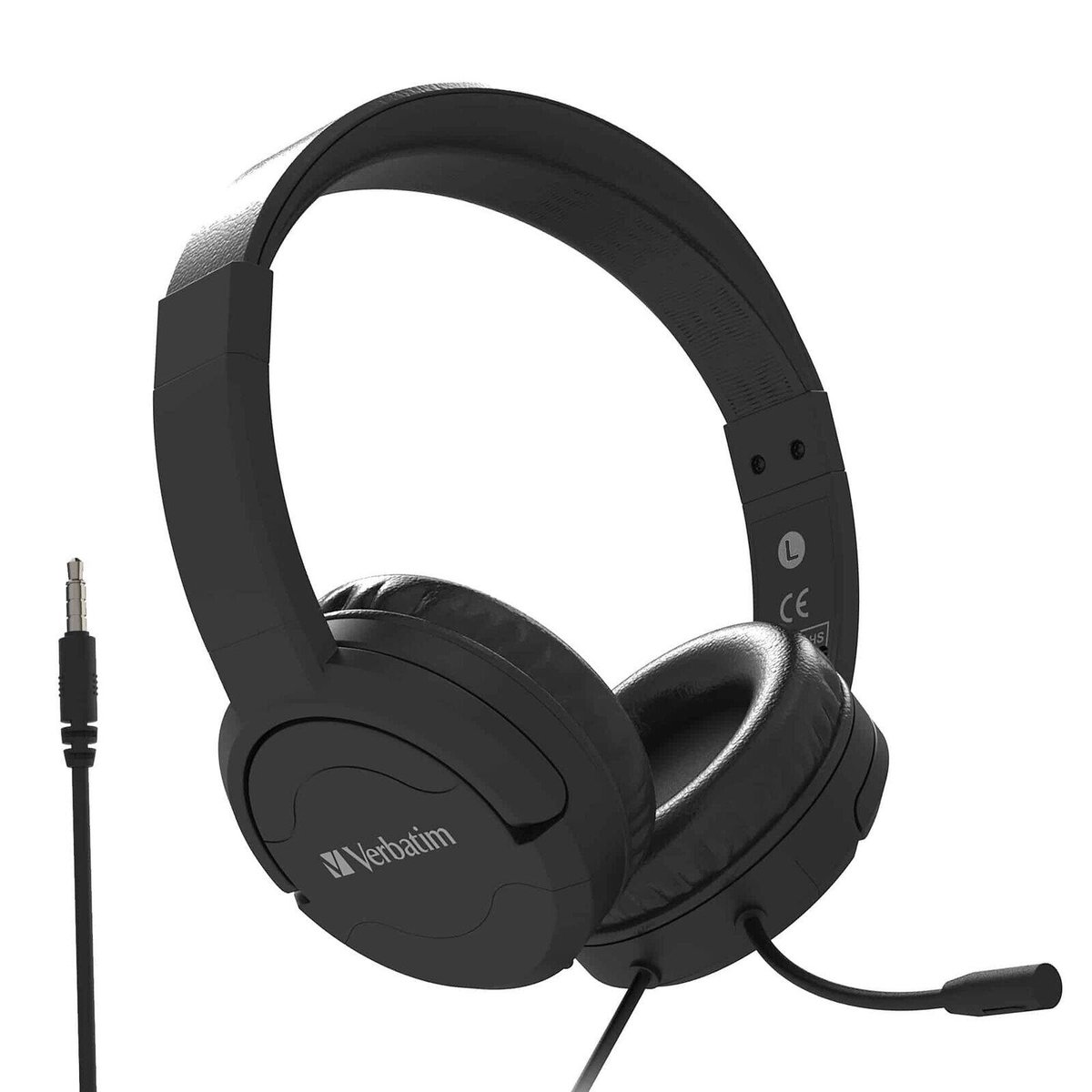 Verbatim Verbatim Multimedia Headset with ANC & Noise Cancelling Boom ...