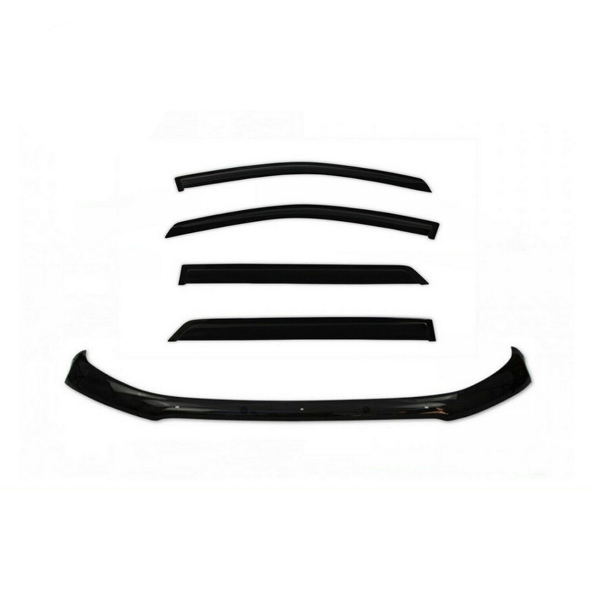 TRADIESCHOICE Bonnet Protector + Weather Shields for Ford Everest 2015 ...