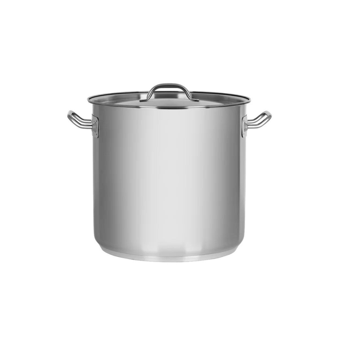 Chef Inox Elite Stock pot with Lid Stainless Steel 8LT - Bunnings Australia