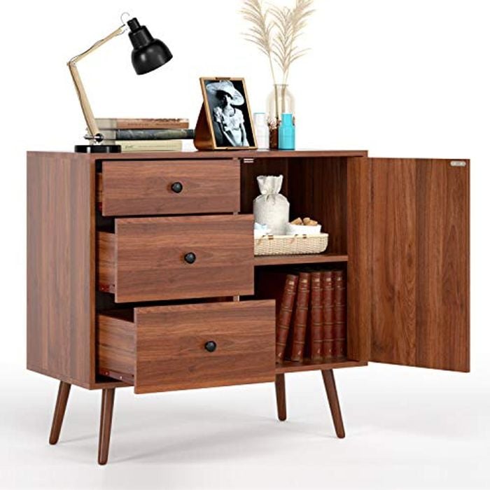 Daisy Buffet Lowboy - Walnut - Bunnings Australia