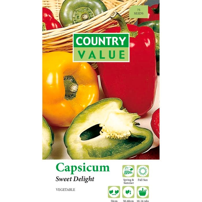 Country Value Sweet Delight Capsicum Seed - Bunnings New Zealand