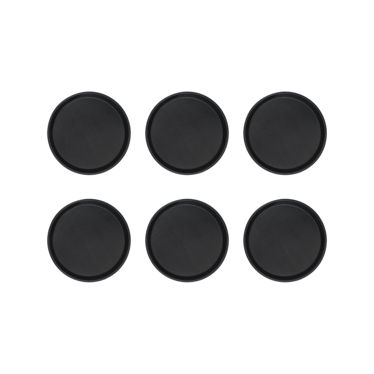 Round Drinks Tray Plastic Non Slip Waiter Serving Drinks Food - 28cm ...