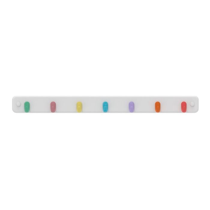 MODE 7 Pastel Hooks On White Board Key Rack - Bunnings Australia