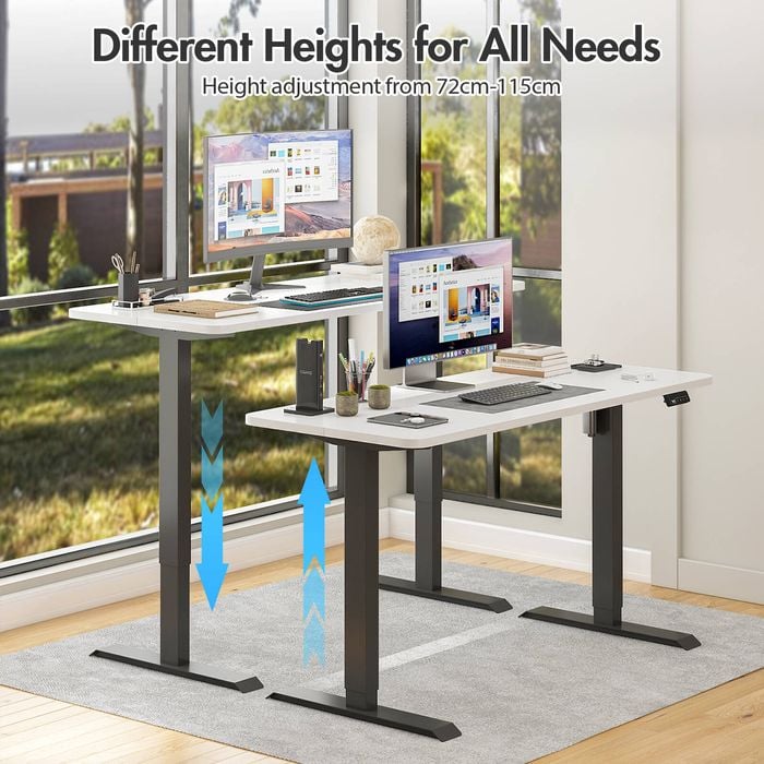 Advwin Electric Standing Desk Adjustable Height Ergonomic Sit Stand up ...