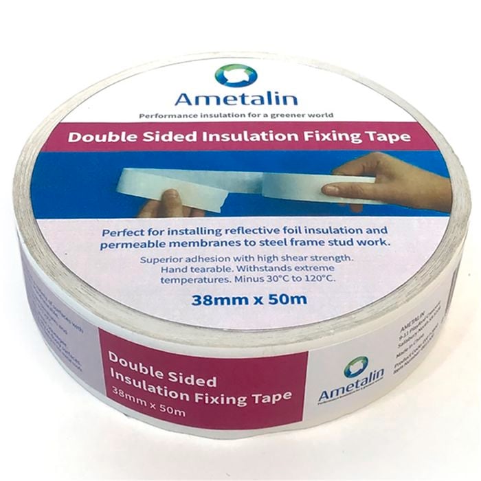 Ametalin 38mm x 50m Double Sided Insulation Fixing Tape - Bunnings Australia