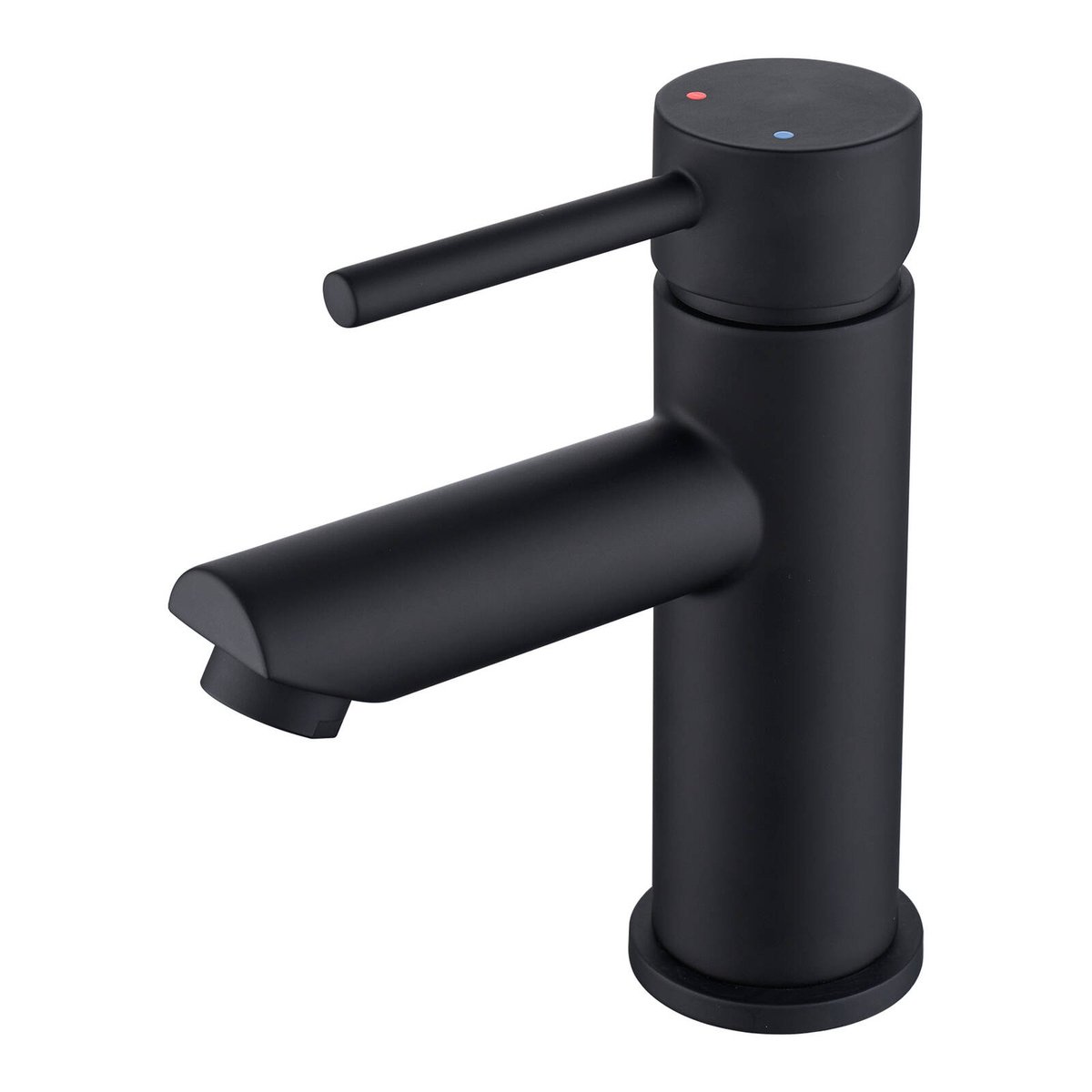 Estilo 35mm Matte Black Pin Lever Basin Mixer WELS 4 Star 7.5L/min ...