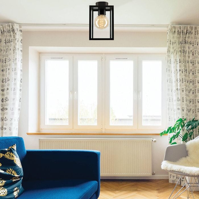 Brilliant Rama 14cm Matt Black DIY Install Batten Fix Light Shade ...