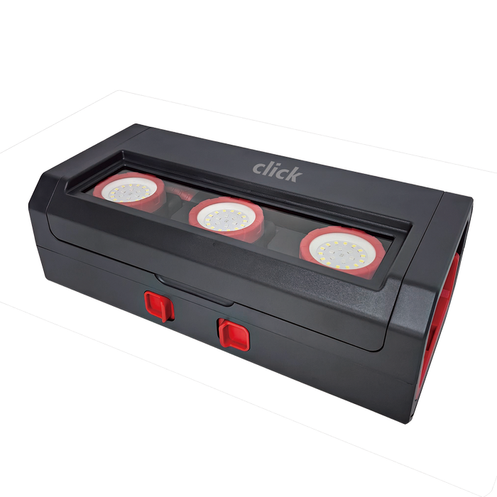 Click Tri-Glo Rechargeable Lamp With Charging Box - Bunnings Australia