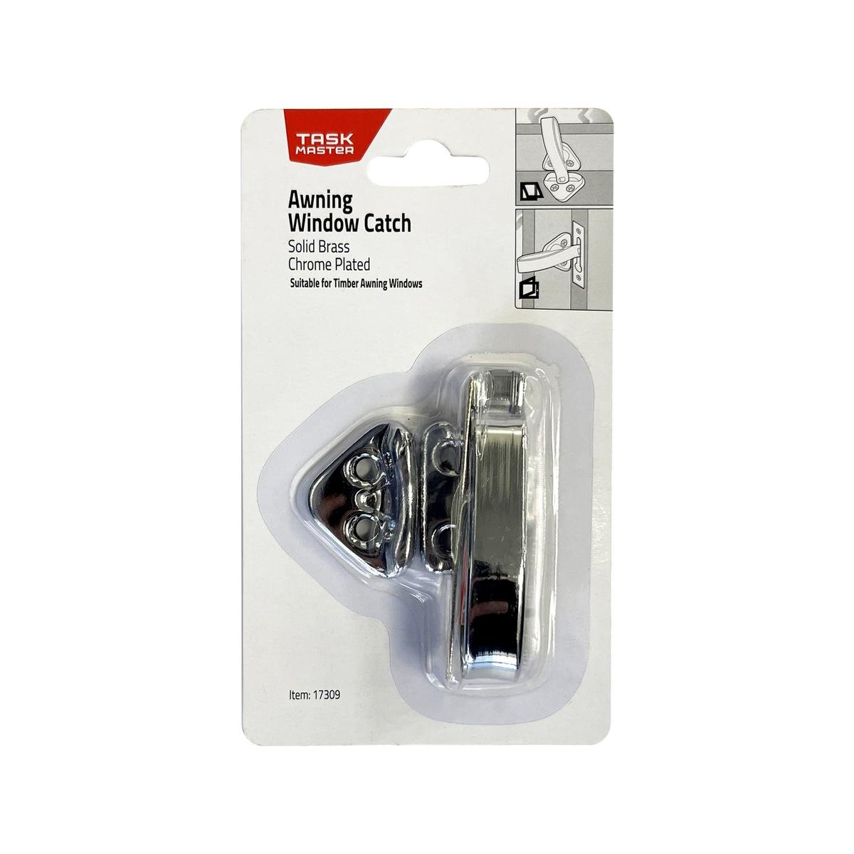 Taskmaster Chrome Plated Awning Window Catch - Bunnings Australia