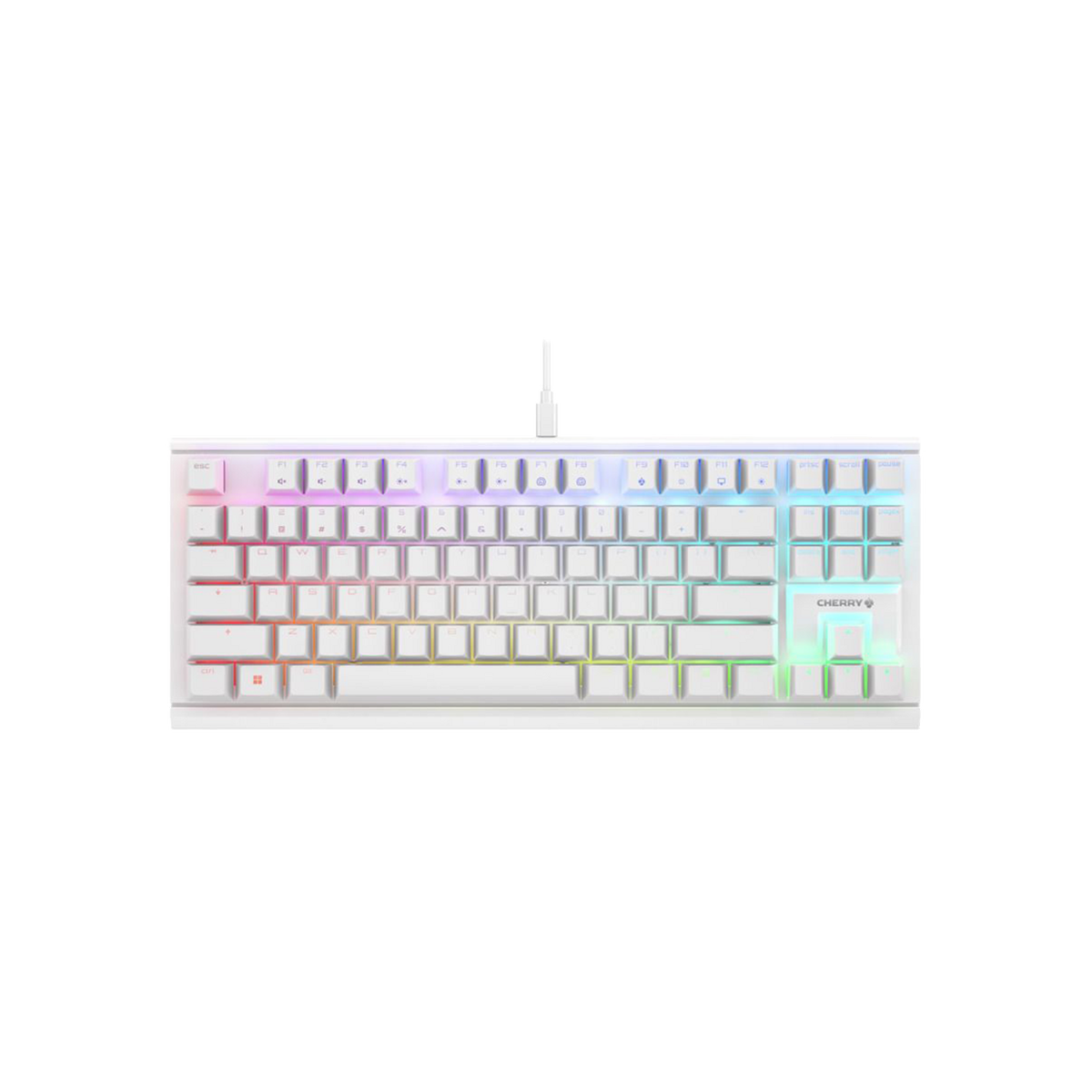 Cherry MX 1.1 TKL Gaming Keyboard (White) (MX Red Switch) - Bunnings ...