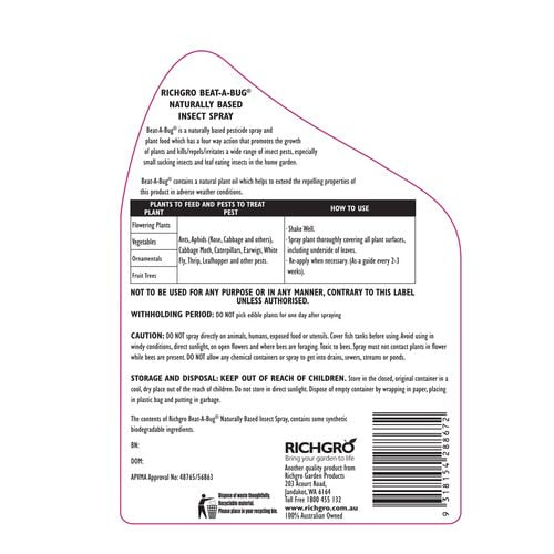 Richgro 1L Beat-A-Bug Naturally Based Insect Spray - Bunnings Australia