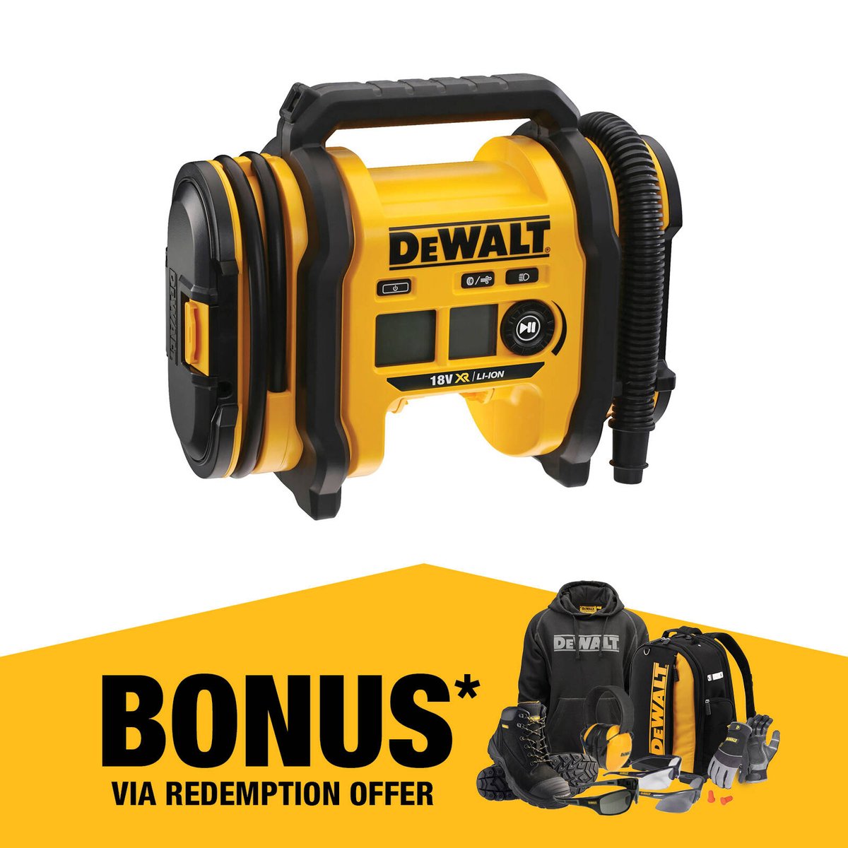 DeWALT 18V XR Cordless Air Inflator DCC018N-XJ - Skin Only - Bunnings ...