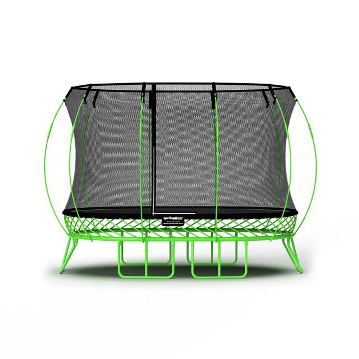 Springfree Medium Oval Trampoline - Green 2.4m X 3.4m - Bunnings Australia