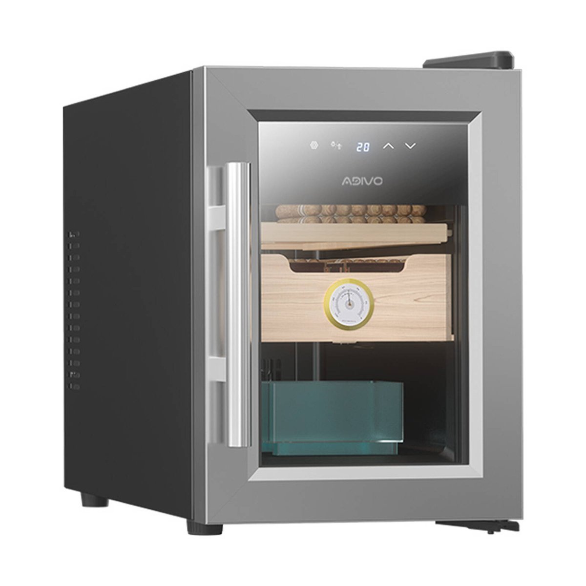 ADIVO 116 Cigar Humidor Digital Humidity Temperature Control Cabinet ...