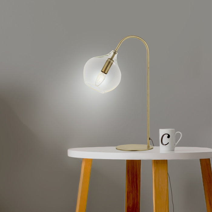 Verve Design Clear Glass Cosmo Table Lamp - Bunnings Australia