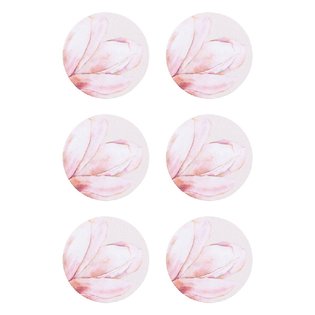 6PK Splosh Blossom Floral 10cm Ceramic Coaster Drink Mat Round ...