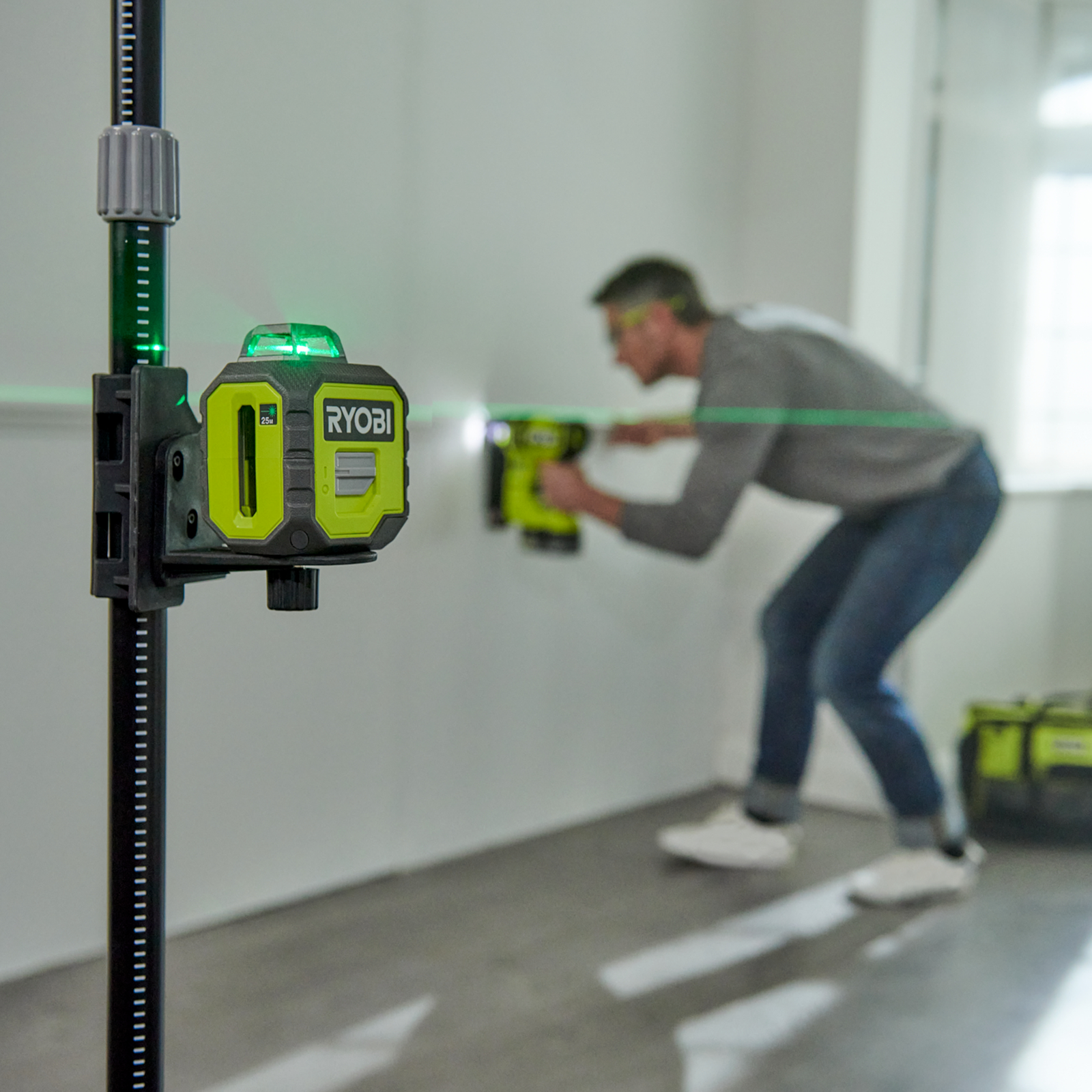 Ryobi laser level bunnings store