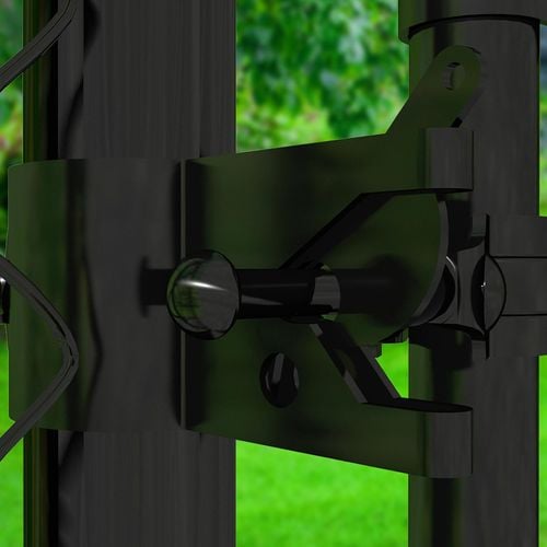 PEAK 32mm x 48mm Black Finger Latch and Catch for Chain Link Fencing ...