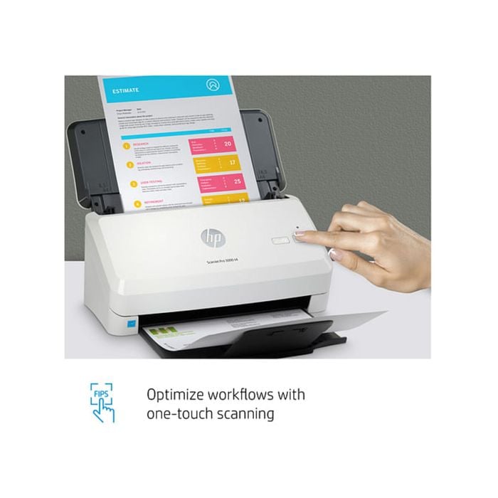 HP Scanjet Pro 3000 s4 Sheet-Fed Scanner [6FW07A] - Bunnings Australia