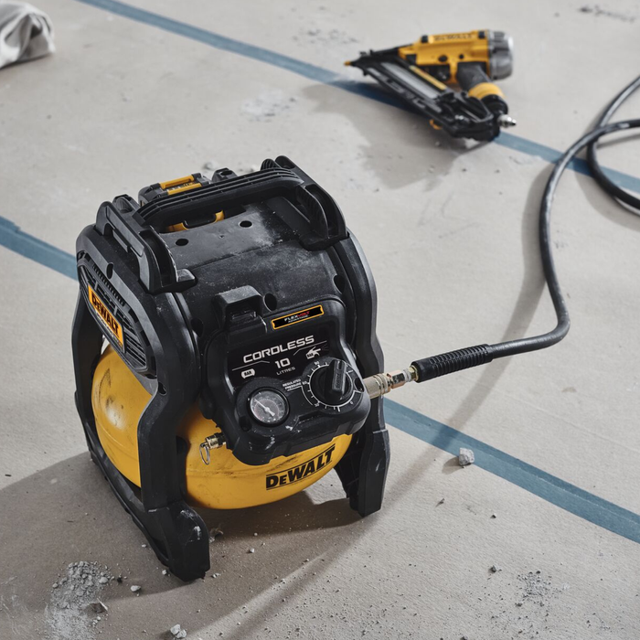 DeWALT 18V 10L Brushless Cordless Compressor DCC1018N XJ Skin Only Bunnings Australia