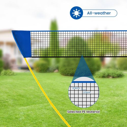 Costway All in 1 Portable Badminton Net Set Outdoor Sporting Set w ...